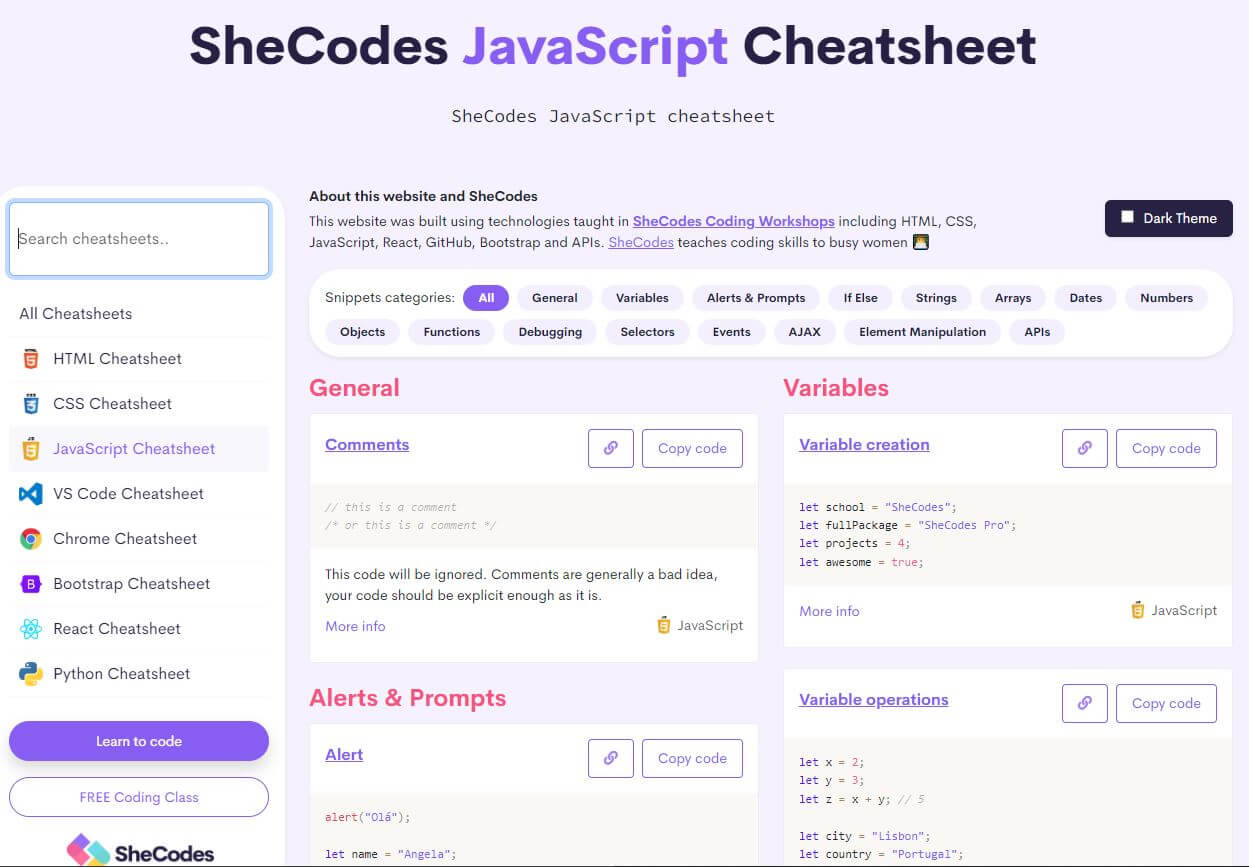 Cheatsheet Collections Every Developer Should Bookmark in 2024